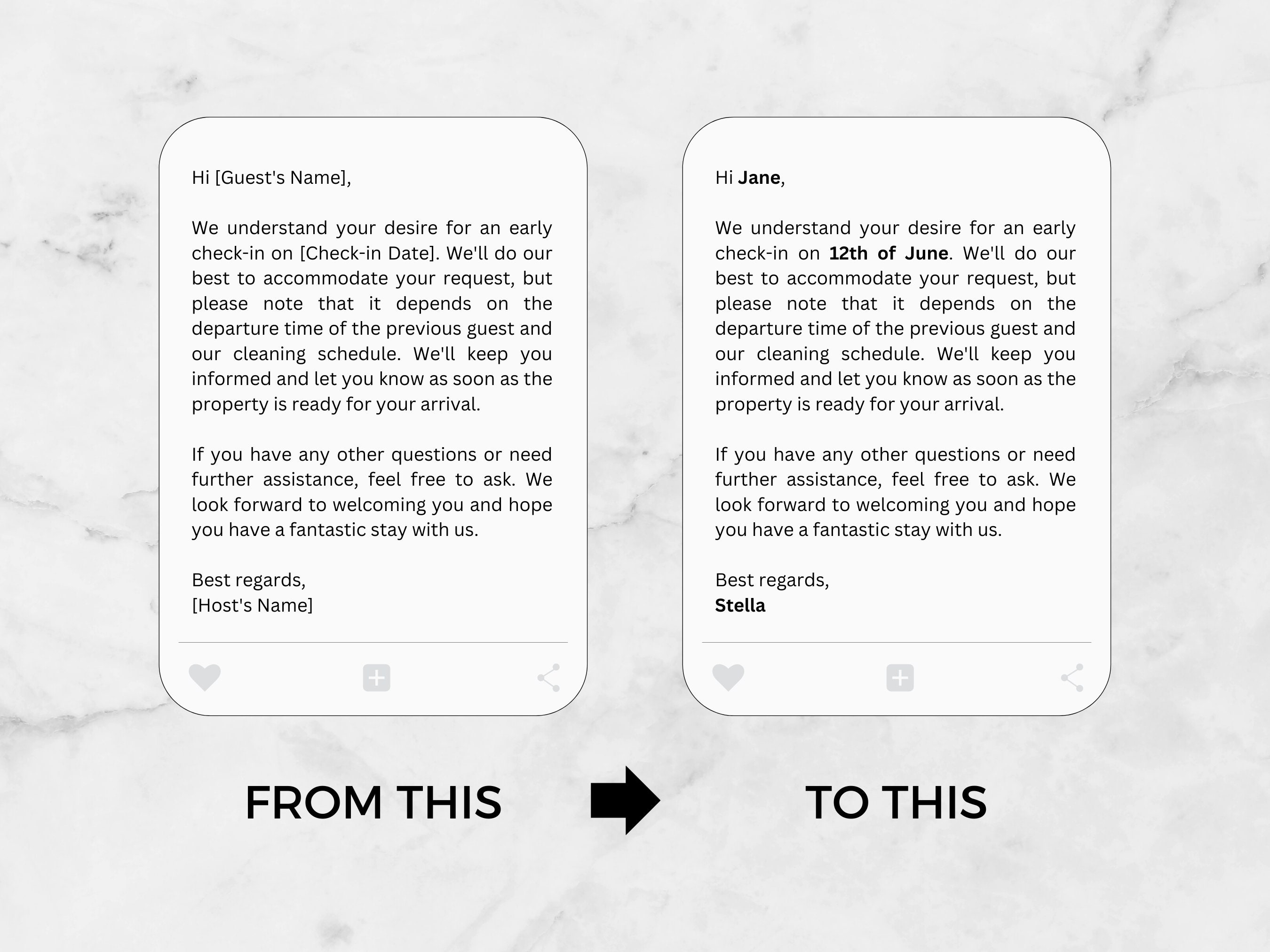 Airbnb Message Templates, Vacation Rental Guest Messaging Template ...