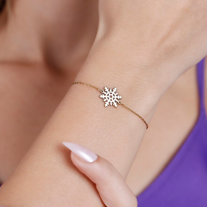 Snowflake Bracelet - Etsy