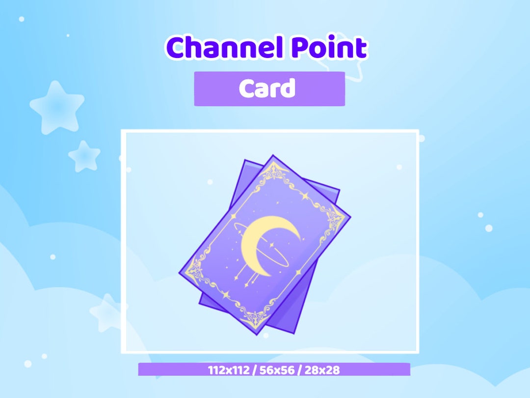 Tarot Card - Channel Point Icon - Twitch - Streamer Setup - Emotes - Etsy