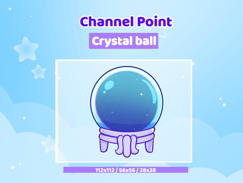 Crystal Ball Channel Point Icon Twitch Streamer Setup Emotes - Etsy