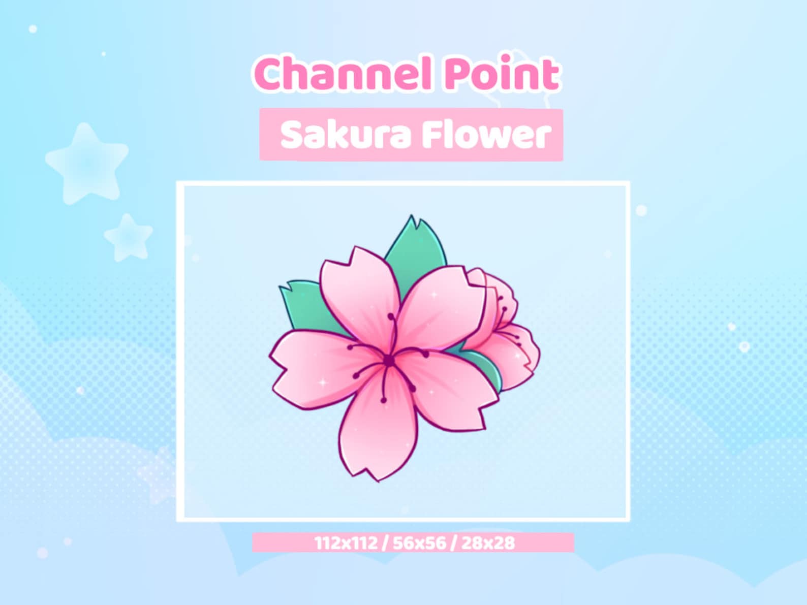 Cute Pink Sakura - Channel Point Icon - Twitch - Cherry Sakura ...