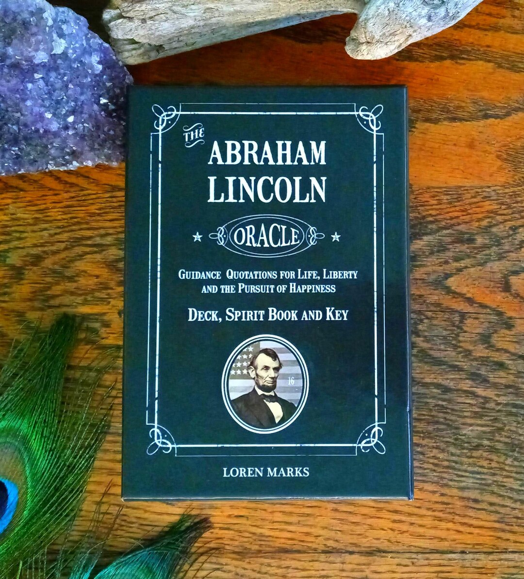 Abraham Lincoln Oracle Deck, Spirit Book & Key, Guidance Quotations - Etsy