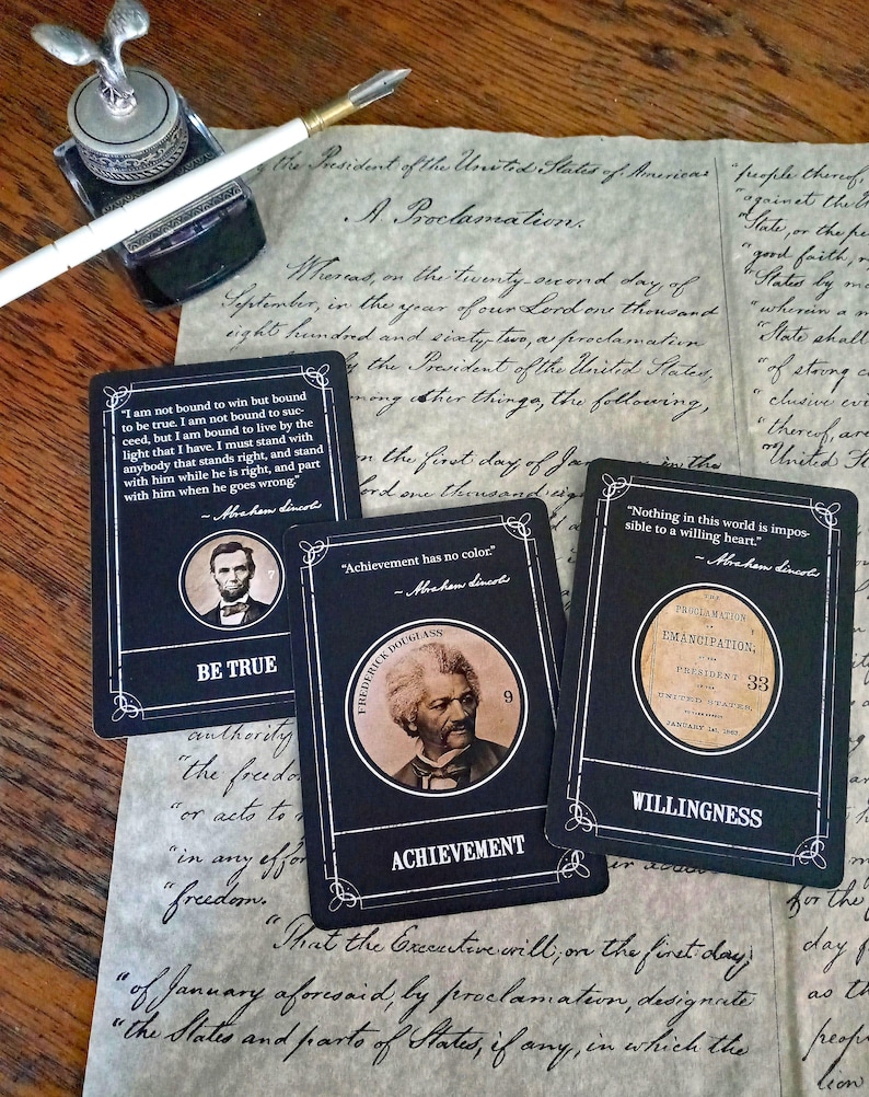 The Abraham Lincoln Oracle: Vintage Victorian Oracle Deck - Etsy