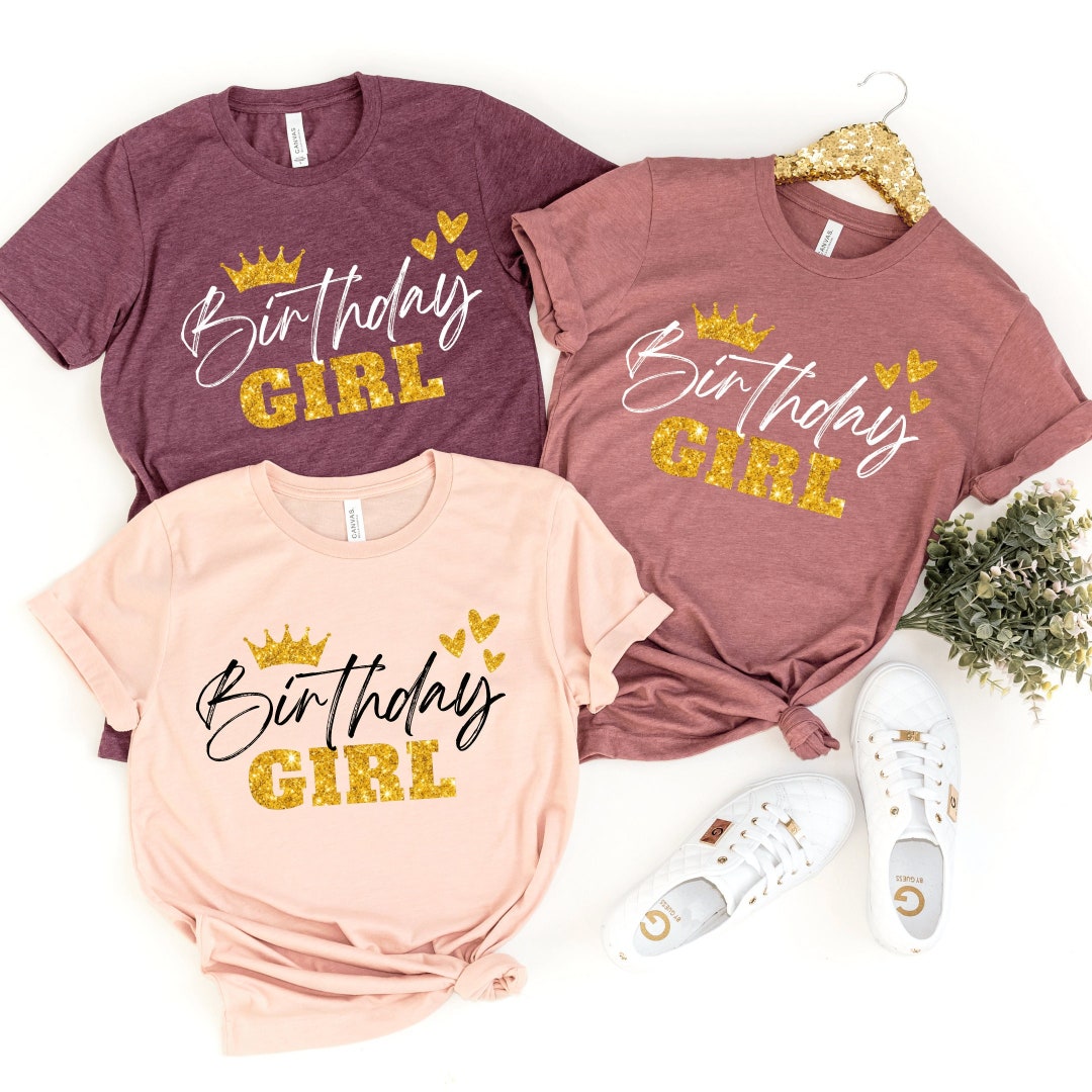 The Birthday Girl Shirt, Birthday Party Girl Shirt, Birthday Squad ...