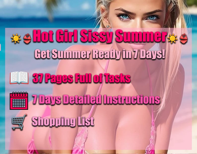 Hot Girl Sissy Summer Sissy Transformation Crossdresser Femdom Feminization Training adults ...