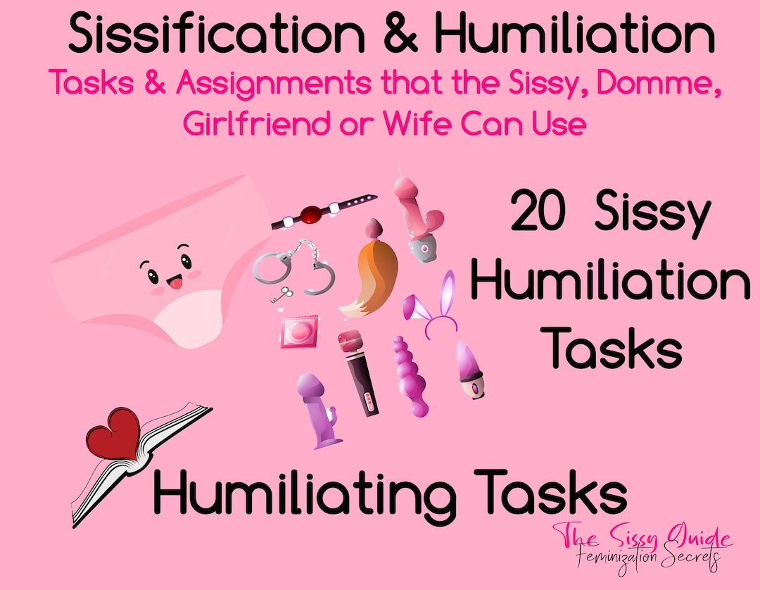 20 Sissy Humiliation Tasks Sissy Task Sissy Humilation Ideas