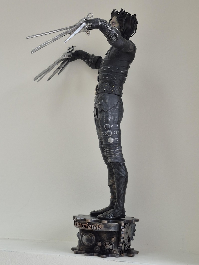 Resin 3d Printed Edward Scissorhands, Handmade, Handpainted - Etsy UK