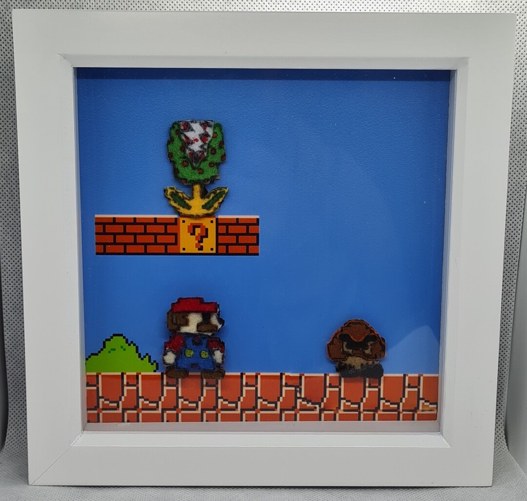 Diorama Mario Bros Diorama Mario Bros Home Decor Wall - Etsy
