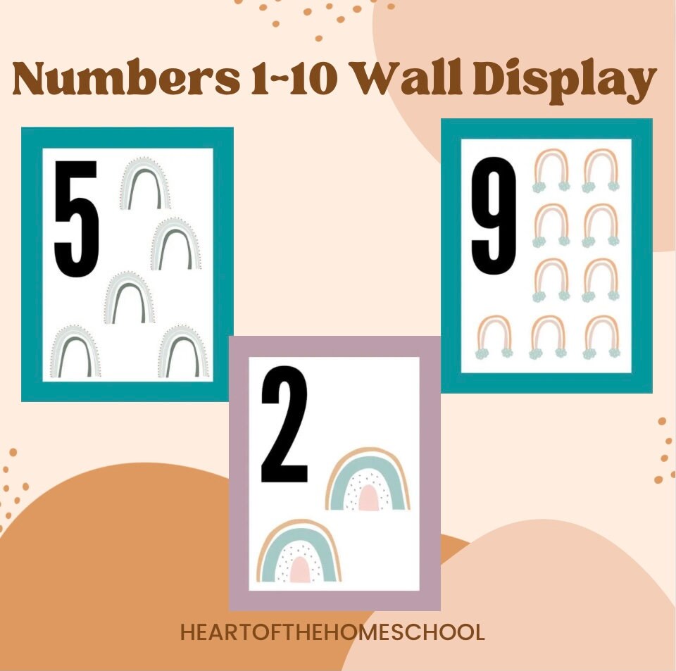 Classroom Numbers Wall Display - Etsy