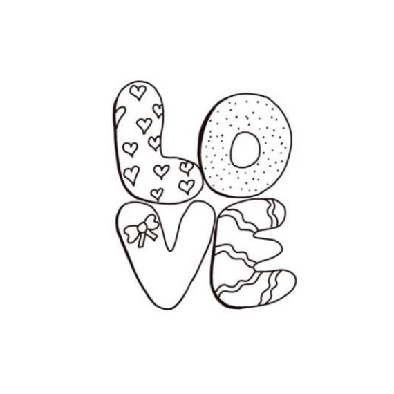 Bubble Letters Love