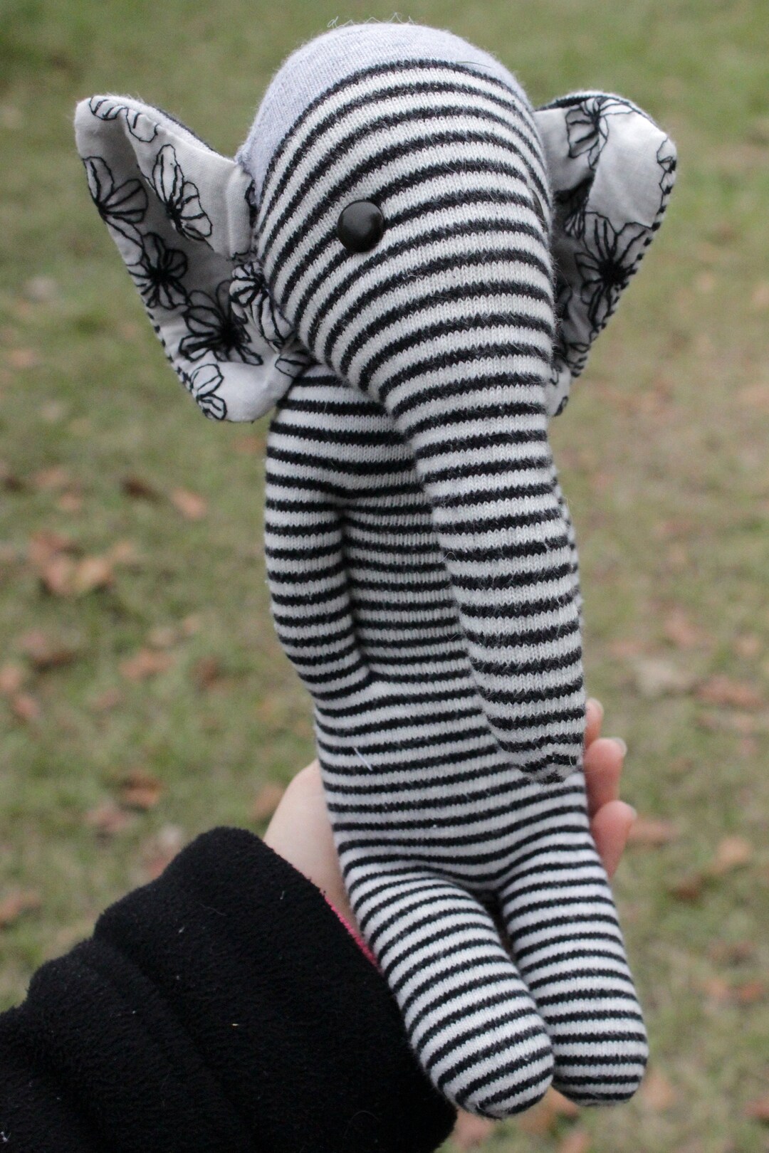 Hand-sewn Sock Elephant Elephant Toy Sock Doll - Etsy