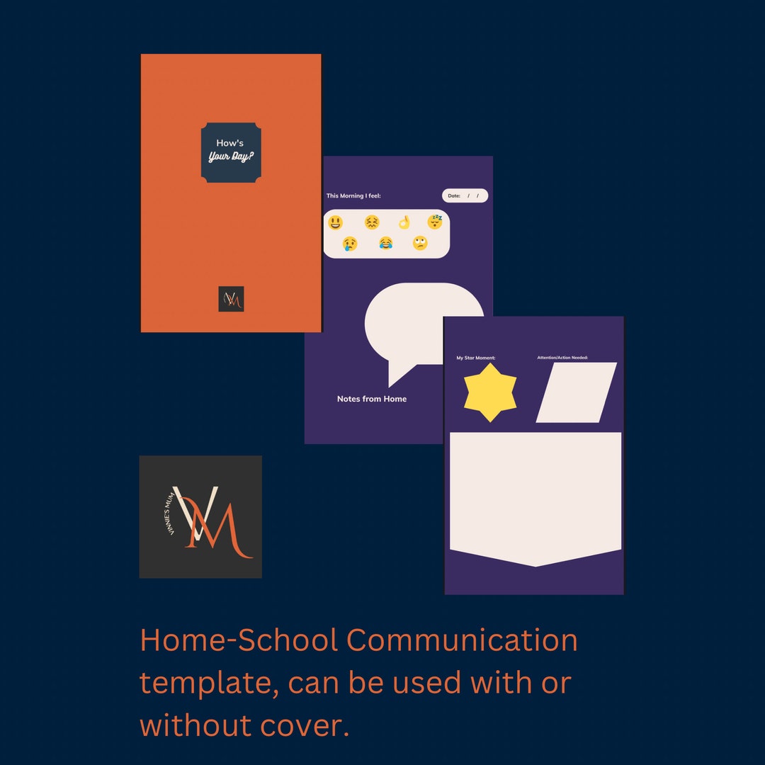 Daily Home-school Communication Template - Etsy