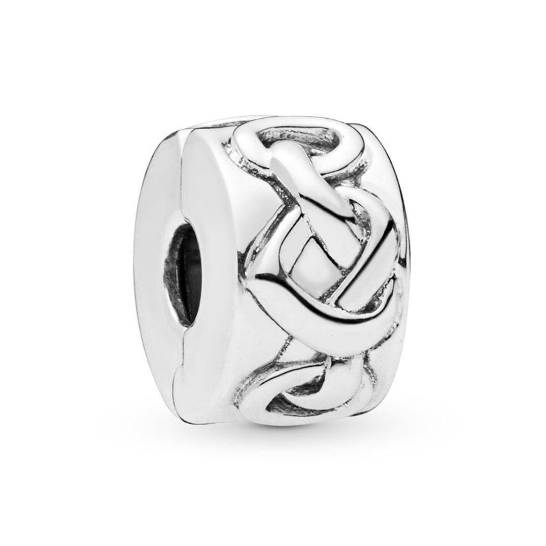 Pandora Knotted Hearts Clip Charm Upgrade Your Bracelet With Polished ...