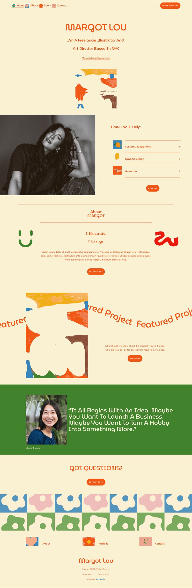 The Creative Designer Portfolio | Squarespace 7.1 Website Template ...
