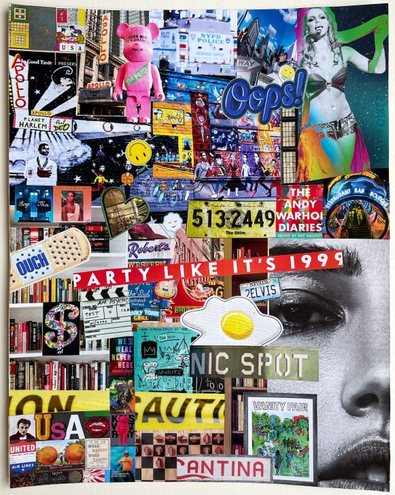 90s Pop Culture Collage