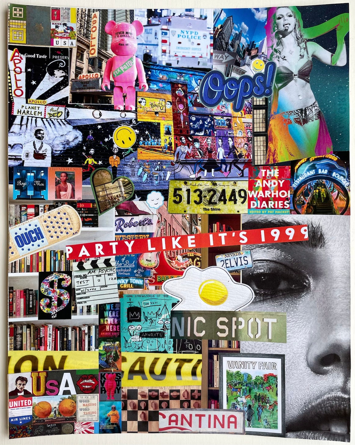 90s Pop Culture Collage