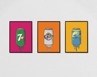 7UP Pop Art Cool Prints Pop Art Wall Hanging Pop Art Food - Etsy