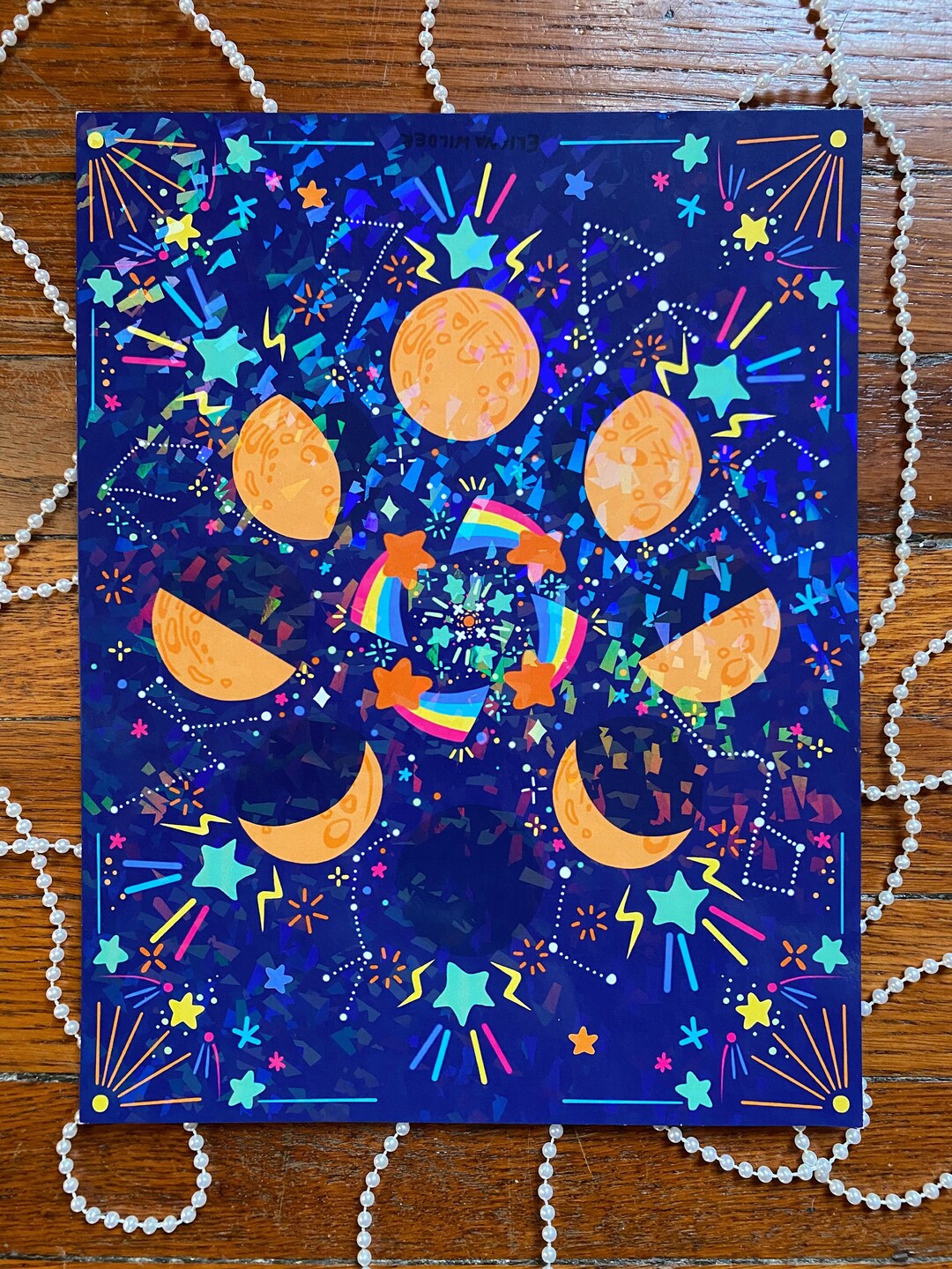 Holographic Outer Space Print - Etsy