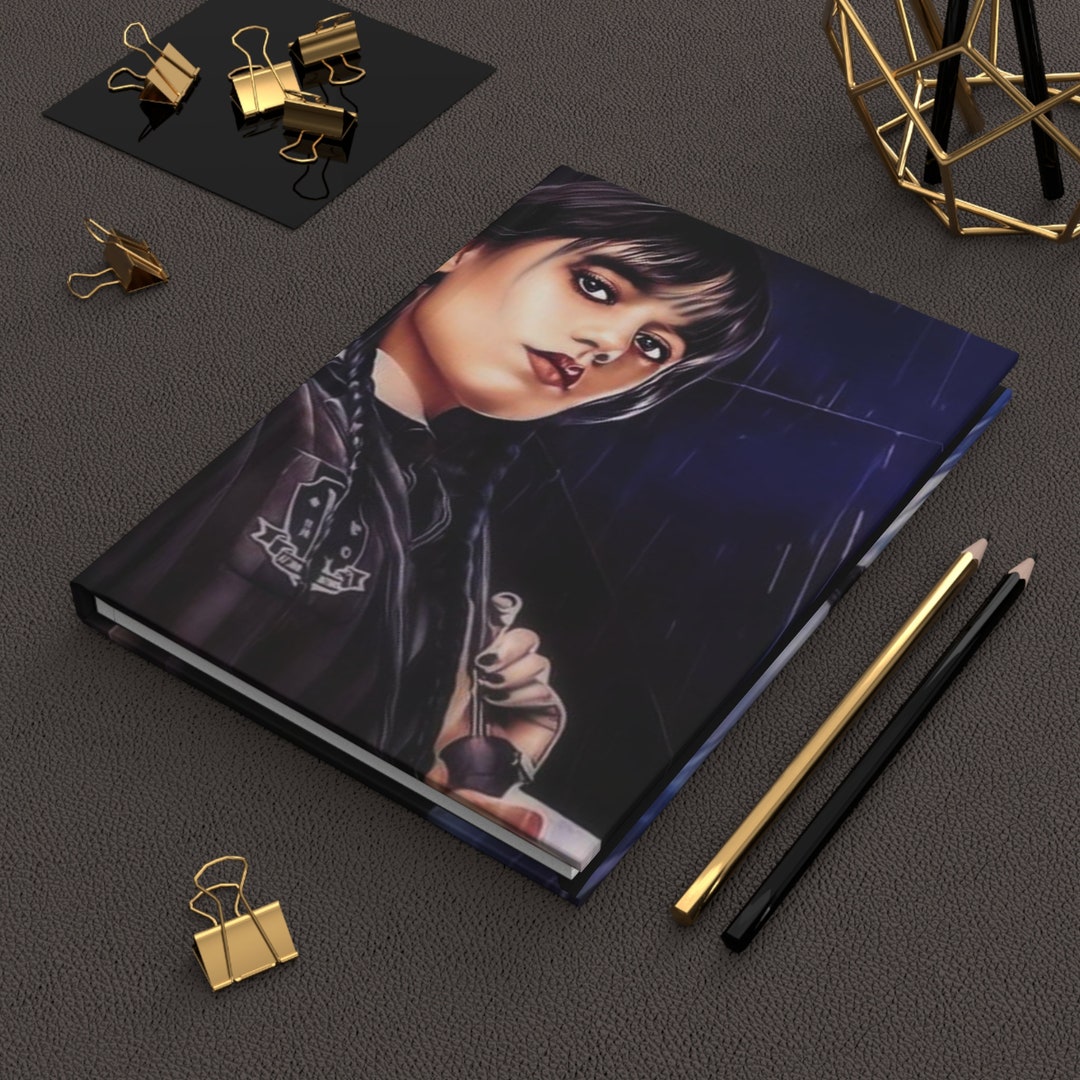 Gothic Journal, Wednesday Addams Hardcover Journal , Grimoire Journal ...