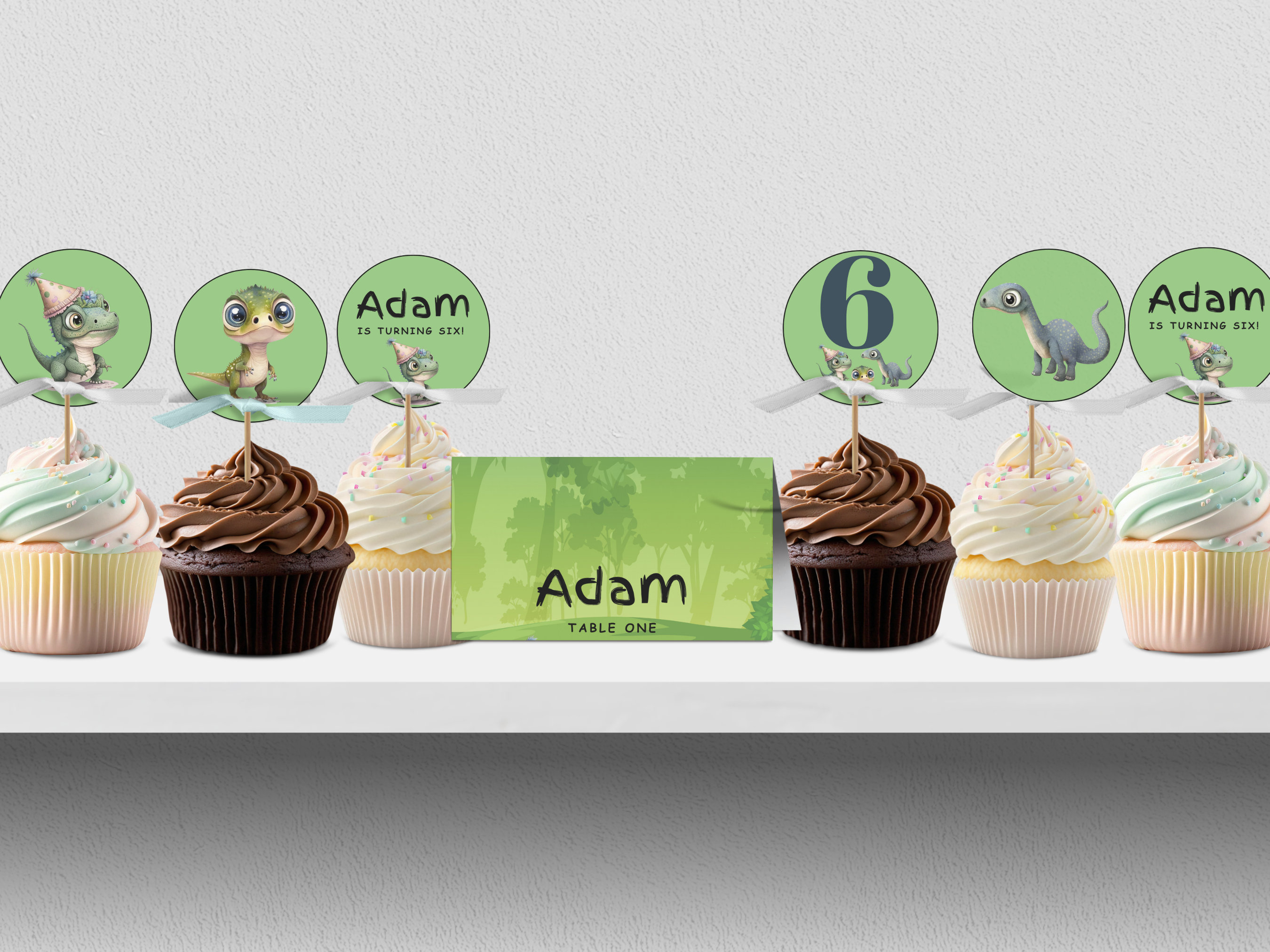 Dinosaur Birthday Party Chocolate Wrappers, Editable and Printable ...