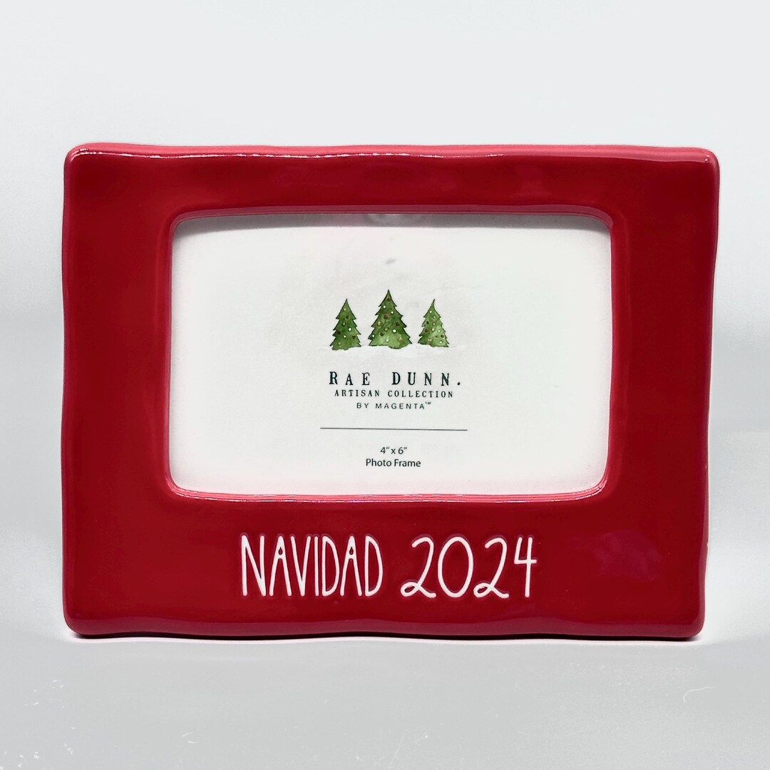 Rae Dunn NAVIDAD 2024 Ceramic Photo Picture Frame 4x6 - Etsy