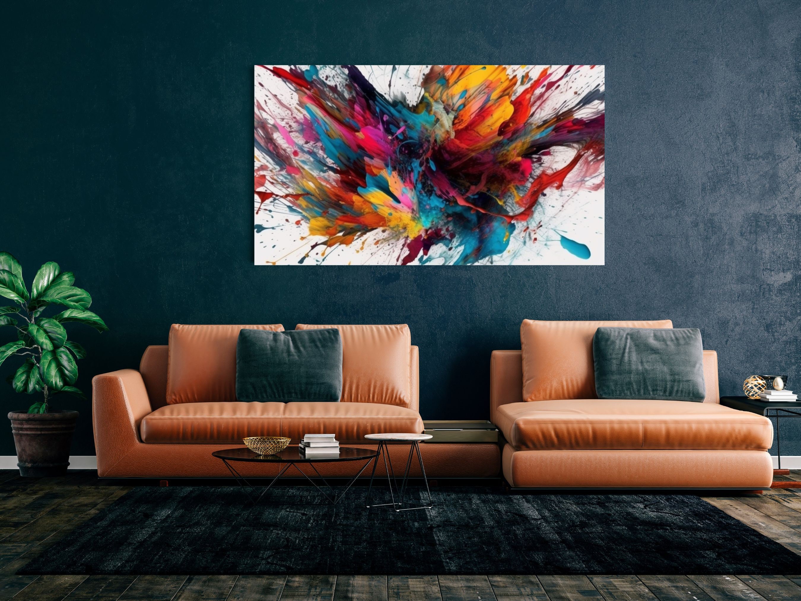 Abstract Wall Art Colors Printable Wall Art, Abstract Colors Large Wall ...