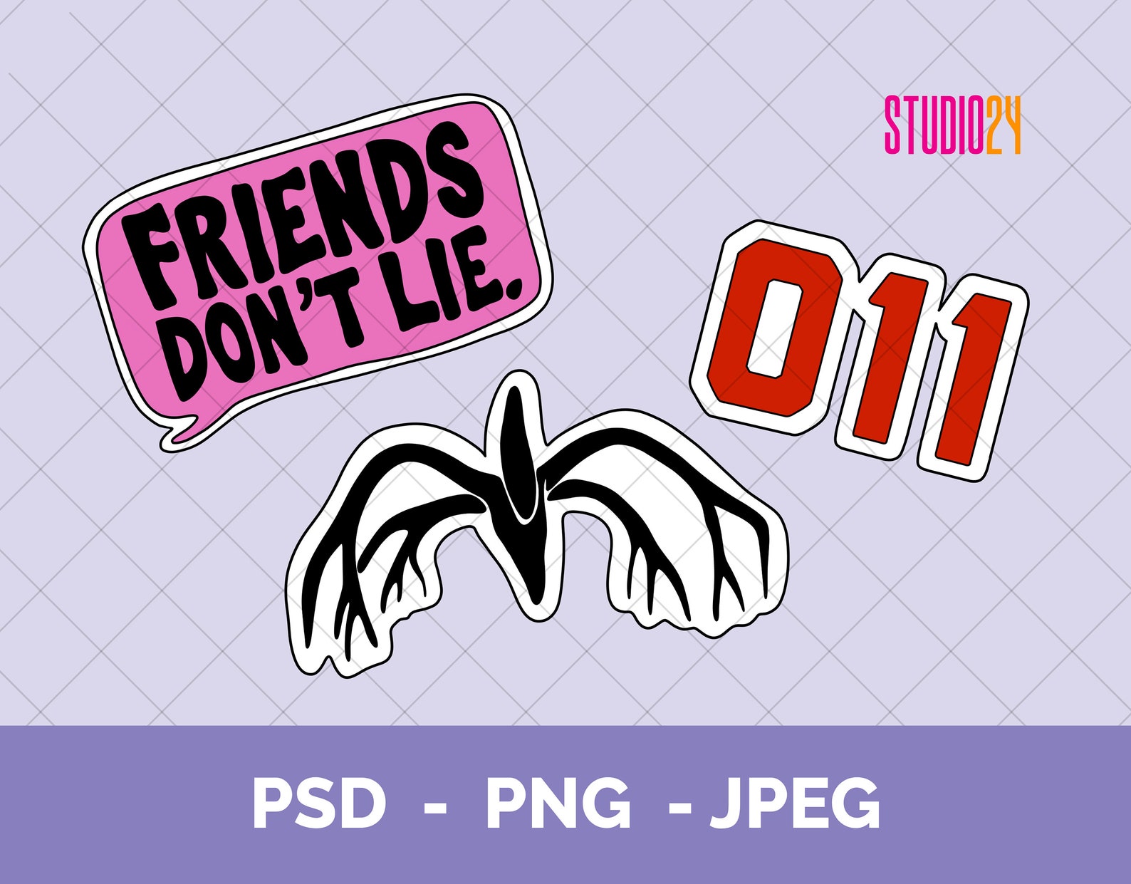 Stranger Digital Stickers PSD, PNG, JPEG for Digital Download - Etsy