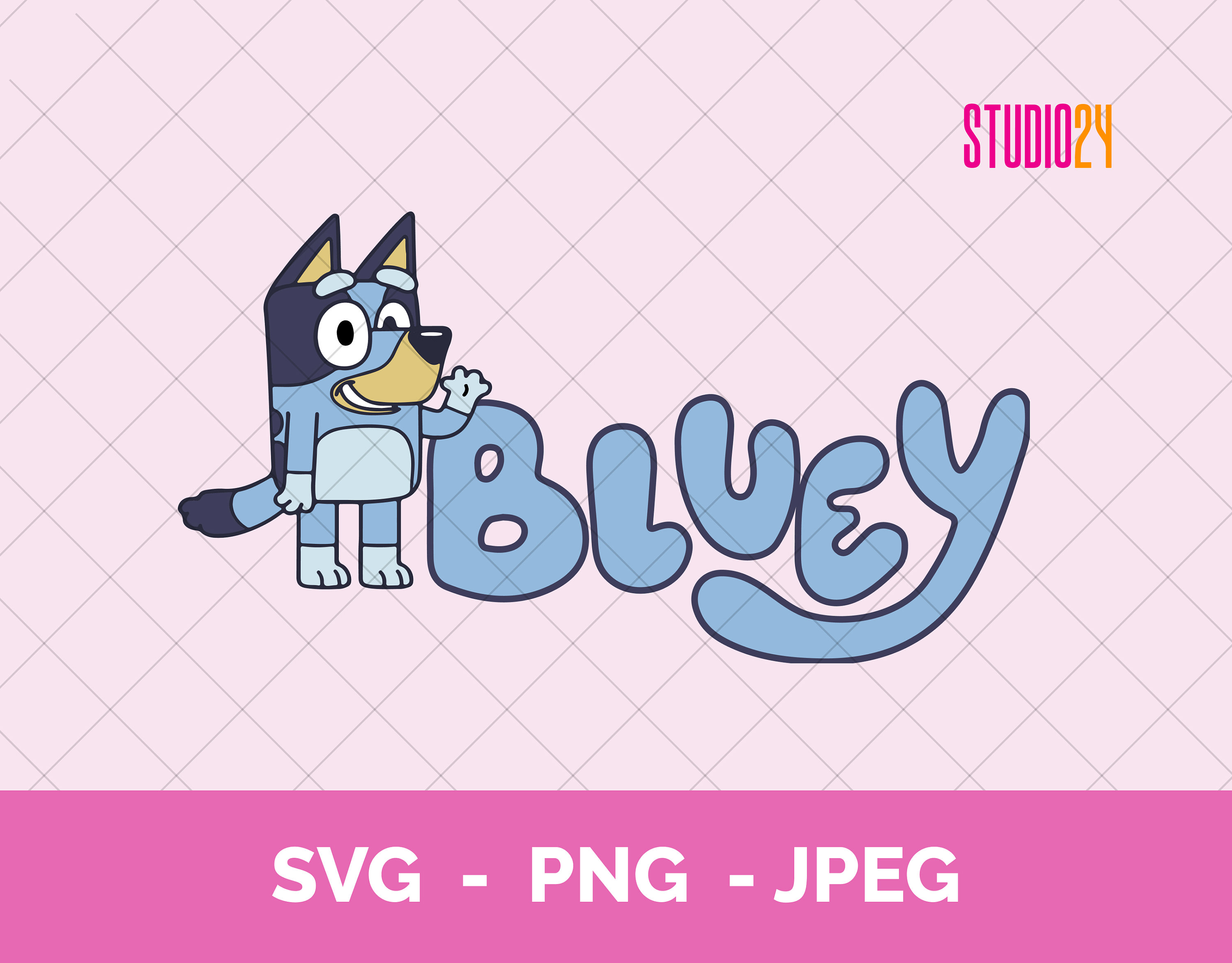 Bluey SVG PNG JPEG for Digital Download - Etsy
