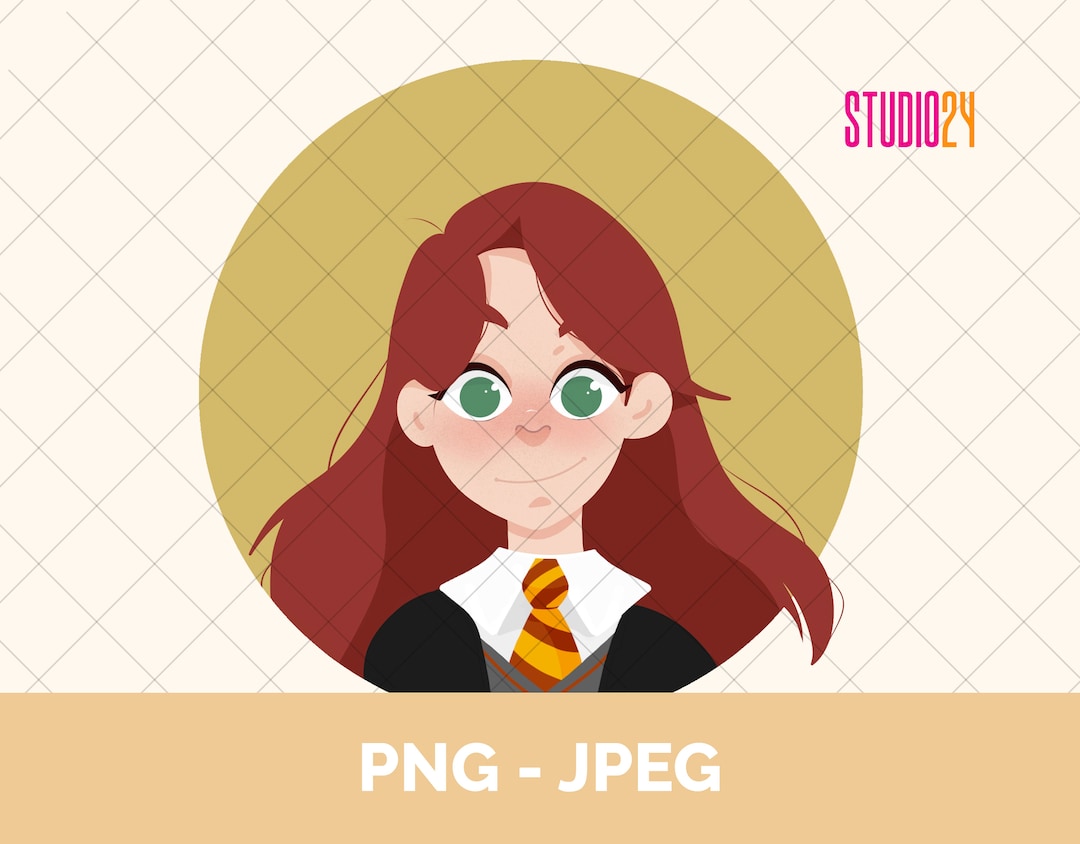 HP, Ginny Weasley Clipart, PNG, JPEG per Il Download Digitale - Etsy