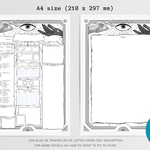Cosmic Attunement/ Dnd Monk Character Sheet / D&D 5e Character Sheet ...