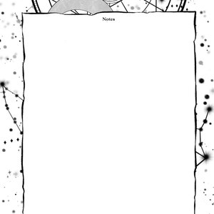 Celestial Skies / Dnd Character Sheet PDF / Dnd Character Journal ...