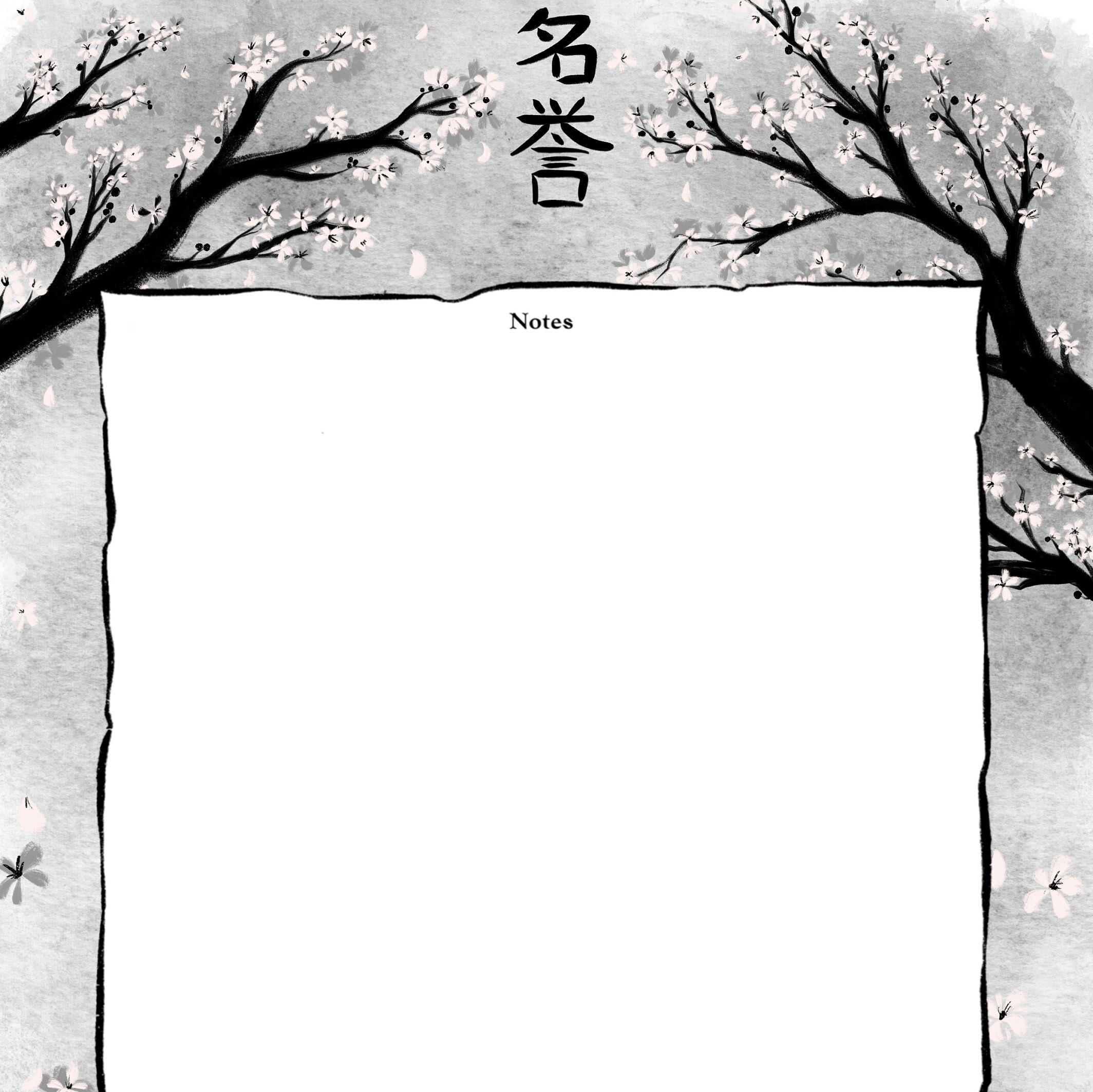 Hanami Dnd 5e Character Sheet: Japanese TTRPG Journal (digital Download ...