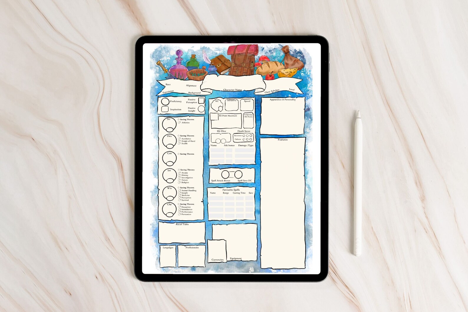 Adventuring Gear Dnd Character Sheet / Dnd Character Sheet PDF ...
