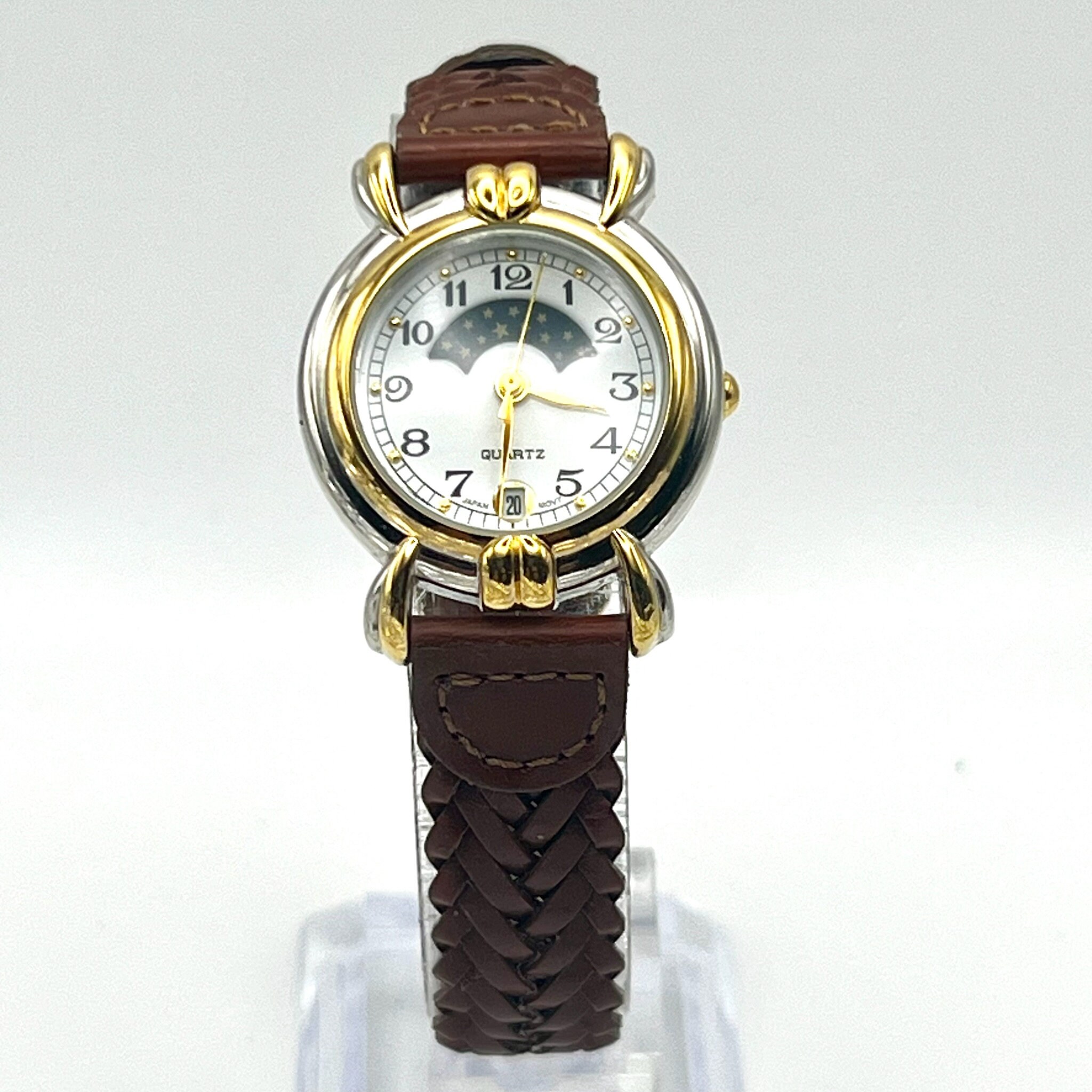 Vintage Avon Moon Phase Brown Leather Strap Watch Working - Etsy