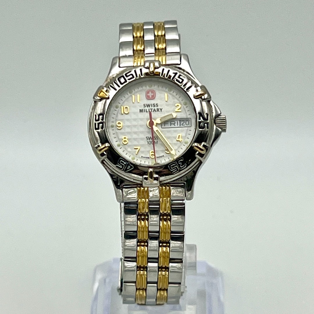 Vintage Swiss Military the Genuine Diver 100M Ladies Quartz Watch Working - Etsy