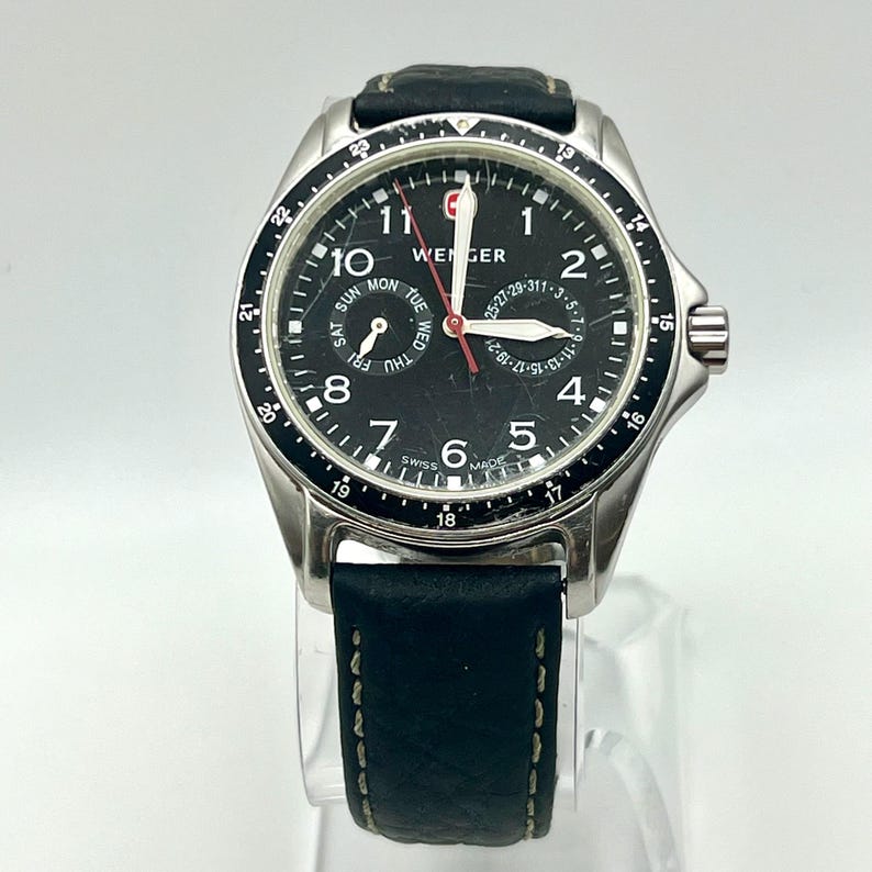 Vintage Wenger 2003 Men’s Watch : Swiss Military Chronograph Diver 100M ...