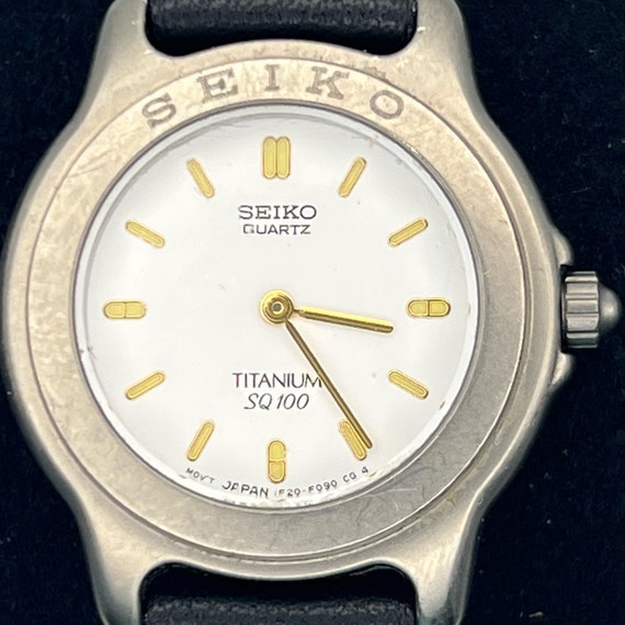 Seiko Vintage Titanium Round Silver, White, Black Ton… - Gem