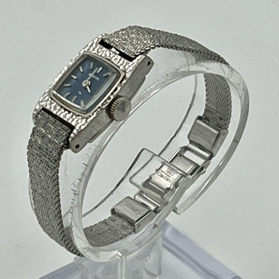 Seiko Vintage Petite Rectangular Mechanical Silver an… - Gem