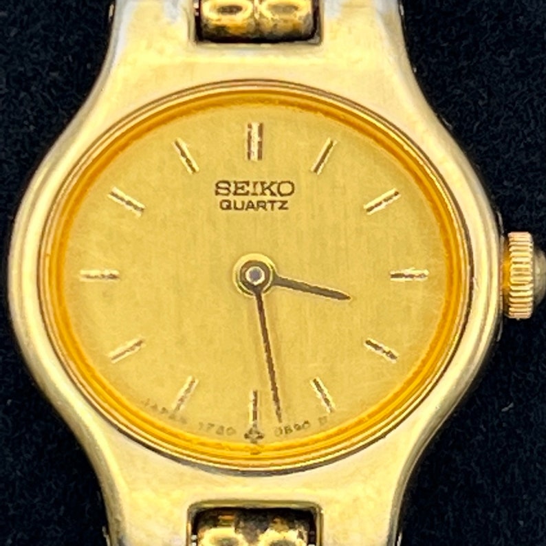 Seiko Vintage Petite Oval Gold Watch Working - Etsy