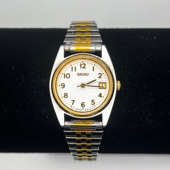 Seiko Vintage Ladies Classic Round Gold Silver tones … - Gem