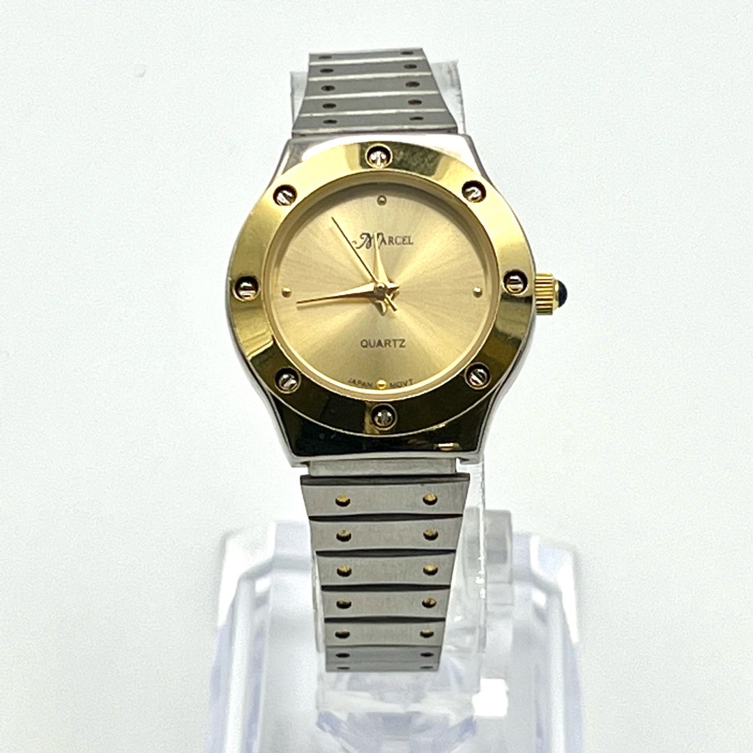 Marcel Vintage Gold and Silver Tones Round Ladies Watch Working - Etsy