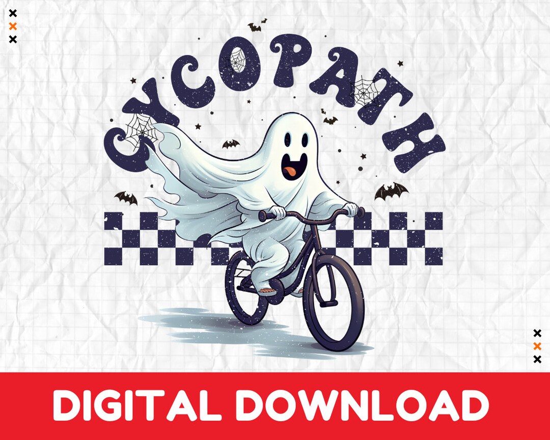 Cycopath Svg, Cycling Halloween Svg, Bicycle Spooky Season Svg ...