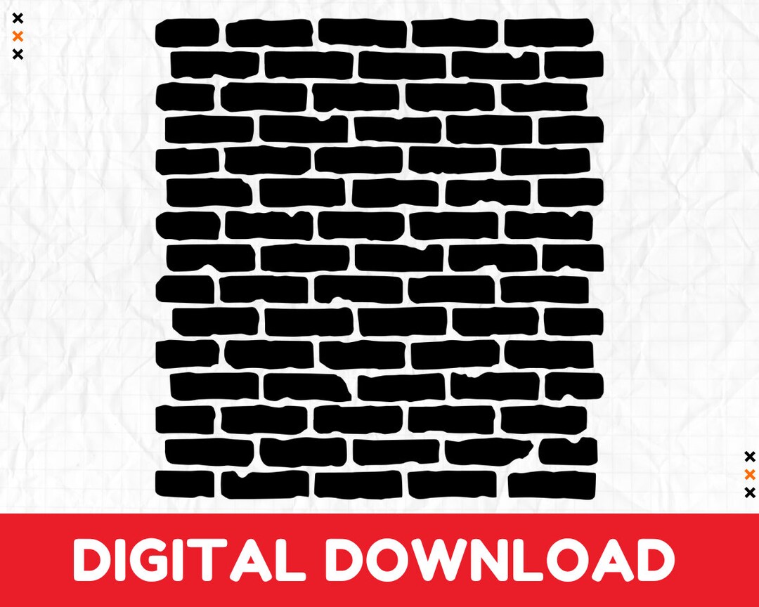 Stencil Bricks Svg Brick Wall Svg Brick Svg Building Blocks - Etsy