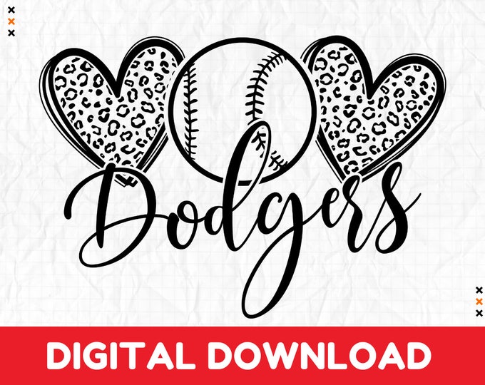 Baseball Dodgers SVG, Dodgers Shirt SVG, Dodgers Mascot SVG, Dodgers ...