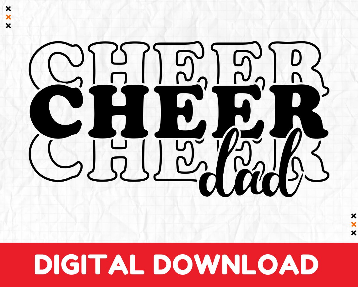 Cheer Dad Svg, Cheer SVG, Megaphone SVG, Cheer Dad Shirt, Cheer Cone ...