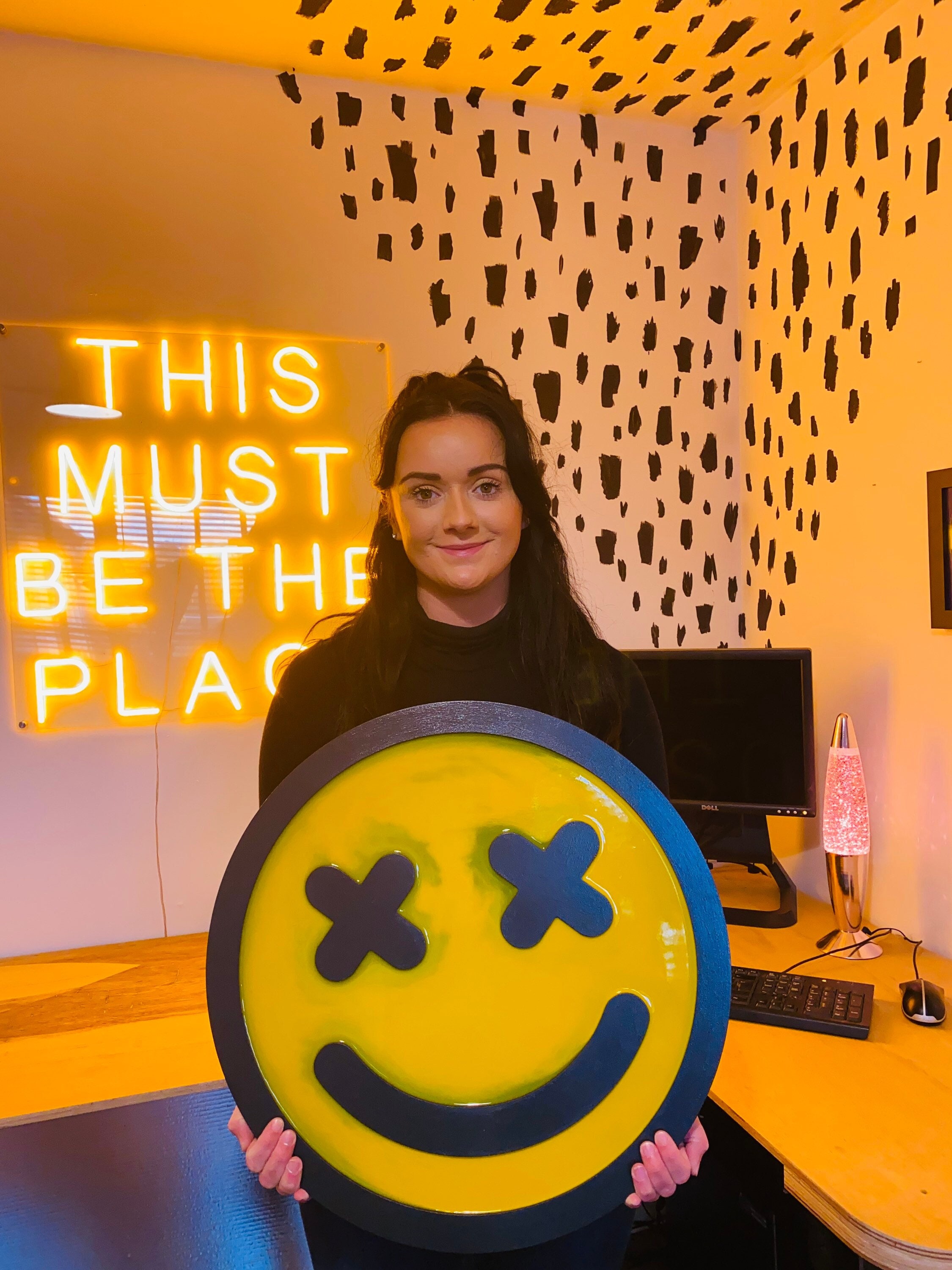 Acid Smiley Face/ Techno Acid House/ Smiley Face Wall Art/ Acid Art ...