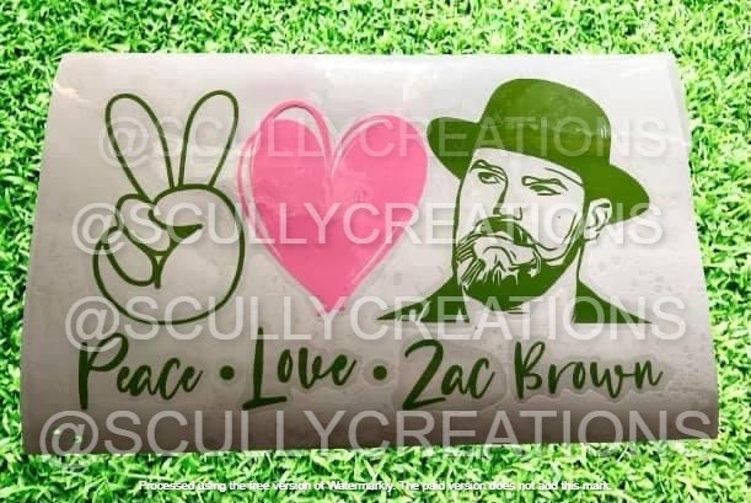 Zac Brown Decal - Etsy