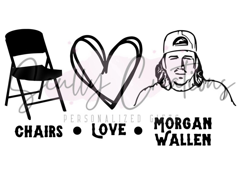 Chairs Love Morgan Wallen Car Decal, Morgan Wallen, Car Decal - Etsy