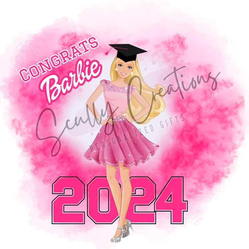 Graduation Barbi Girl Digital File, Graduation Shirts, Girl Shirt ...