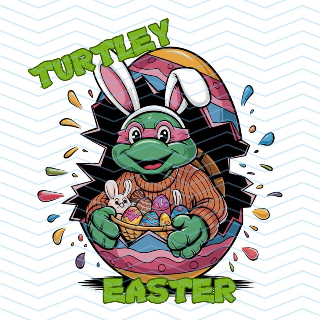 Turtle Easter File Easter Digital Download Kids Easter Instant Files - Etsy